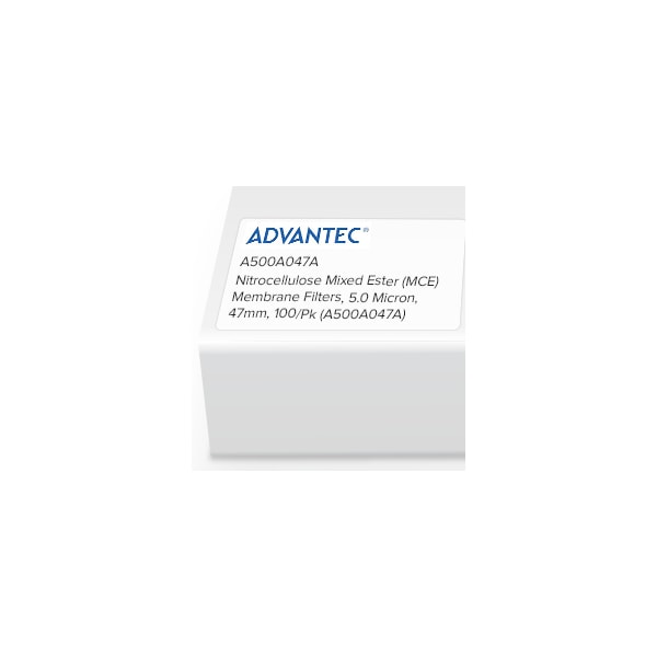 ADVANTEC MFS, INC. MCE Membrane Filters, 5.0um, 47mm, PK100 (A500A047A) | Zoro